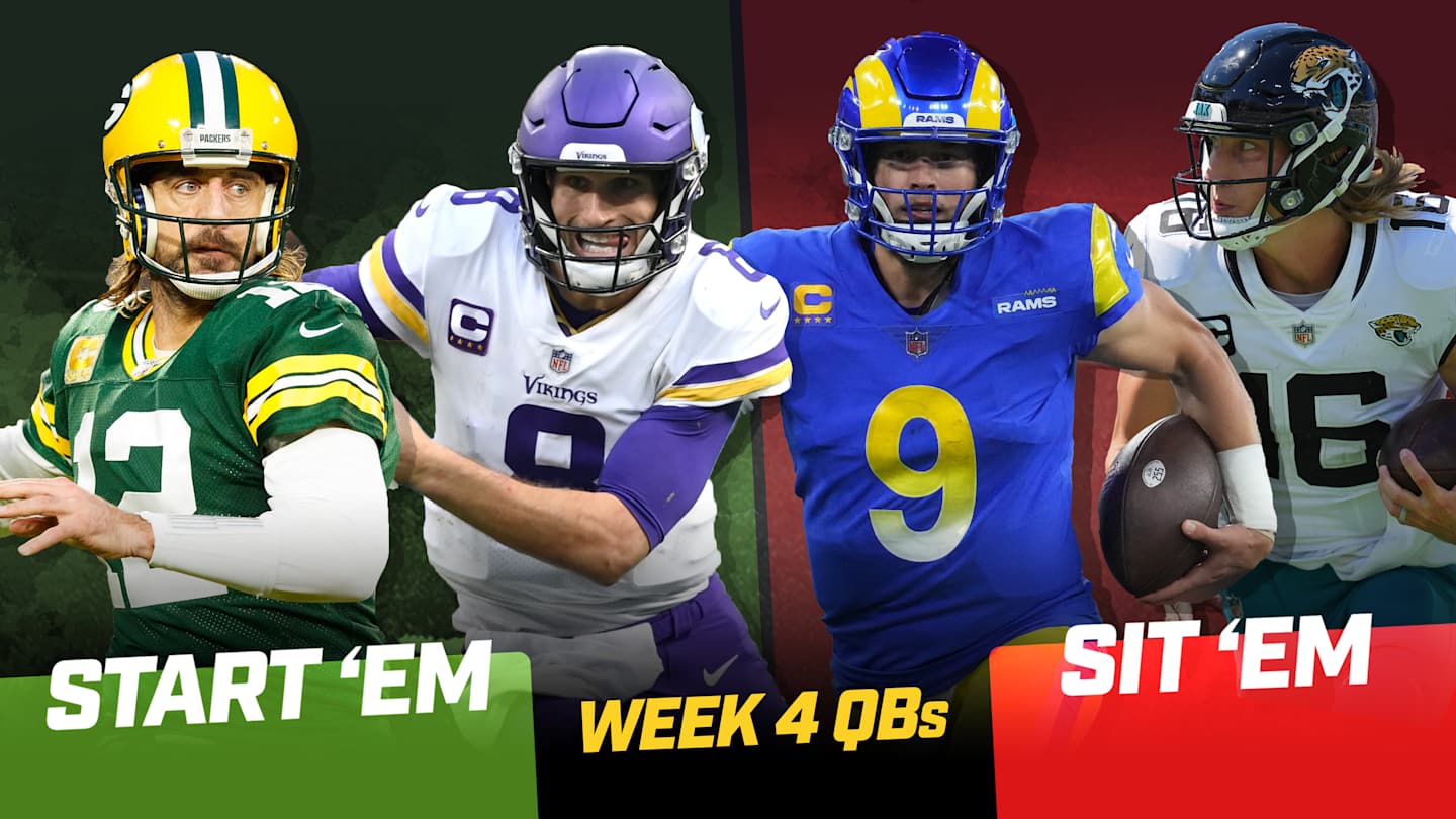 Start 'Em, Sit 'Em Quarterbacks Fantasy Football Week 4: Welcome Back to Fantasy Relevancy ...