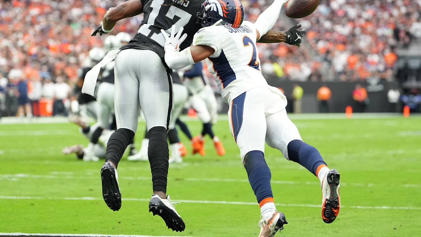 Denver Broncos CB Patrick Surtain II Forecasts Rematch With Las Vegas Raiders WR Davante Adams ...