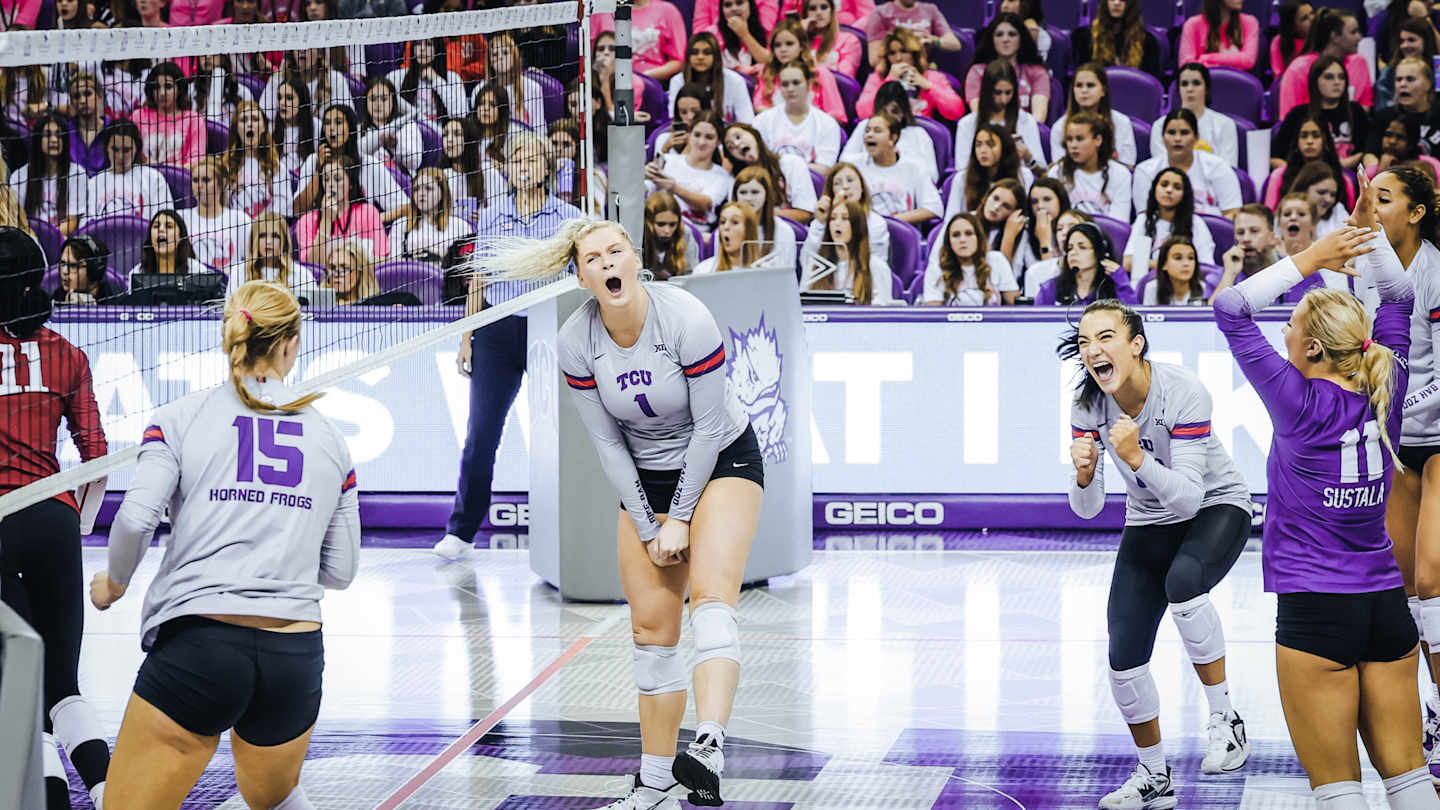 TCU Volleyball: Horned Frogs Take Down Oklahoma in Four Sets - Sports ...