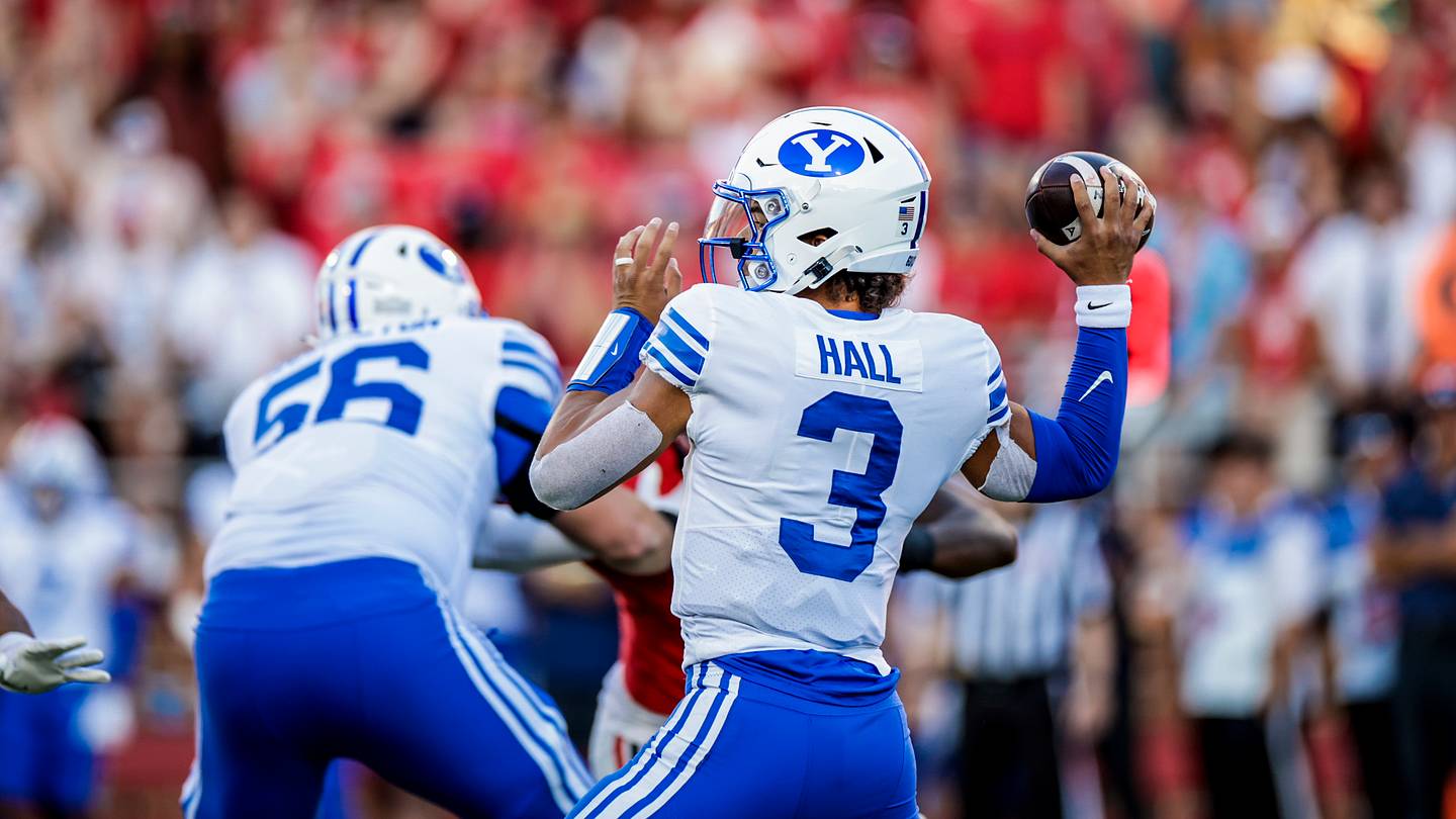 BYU Quarterback Jaren Hall 'More Than Likely' Out for New Mexico Bowl ...