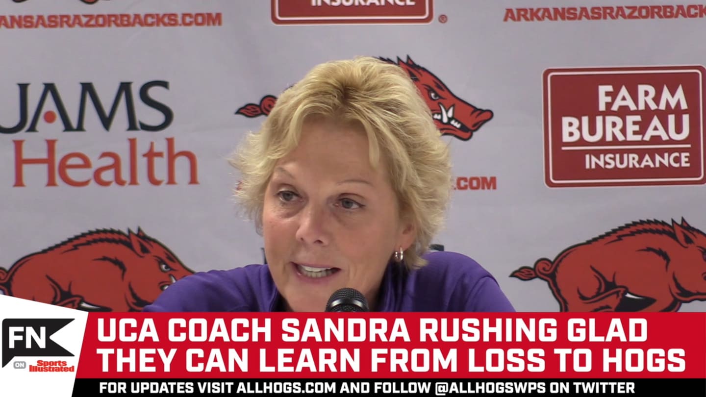 UCA coach Sandra Rushing After Loss to Razorbacks - Sports Illustrated ...