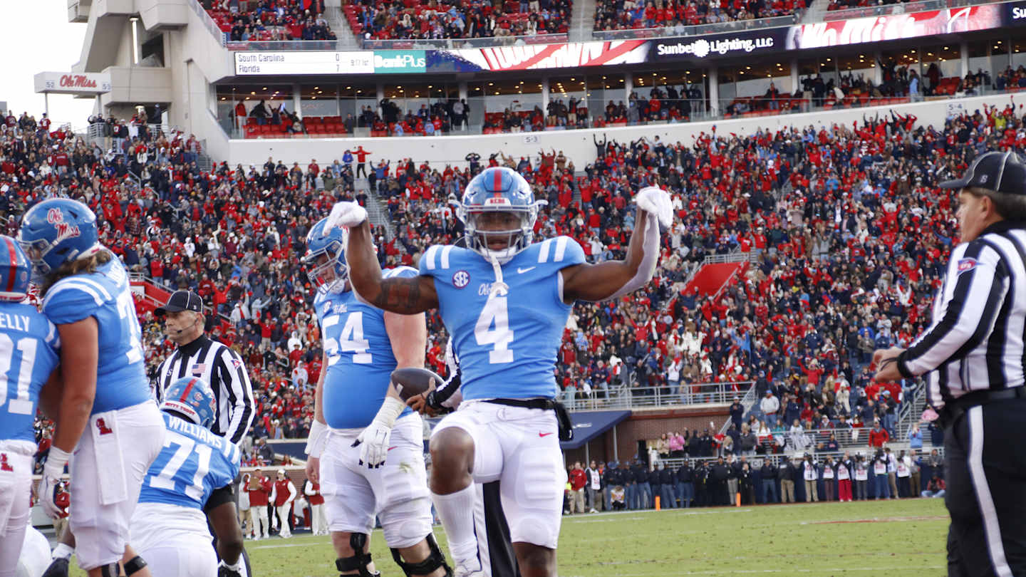 Ole Miss Rebels Running Back Quinshon Judkins Signs New NIL Agreement ...
