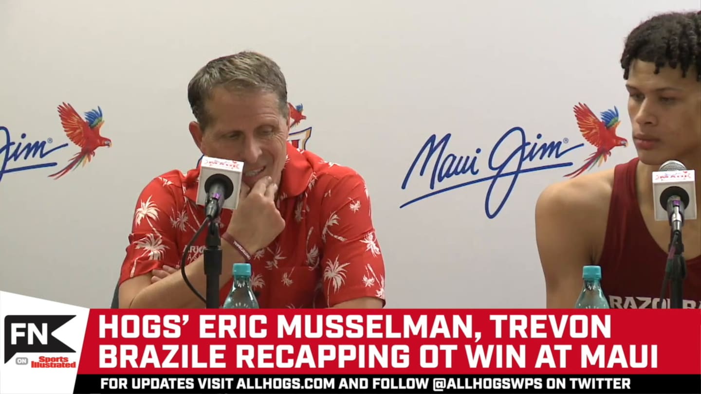 Hogs' Eric Musselman, Trevon Brazile Recapping San Diego State Win ...
