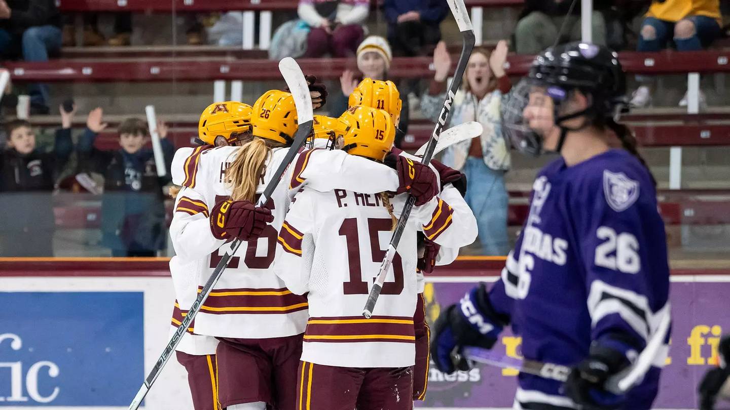 Gophers score three unanswered goals to dispatch Tommies - Sports ...