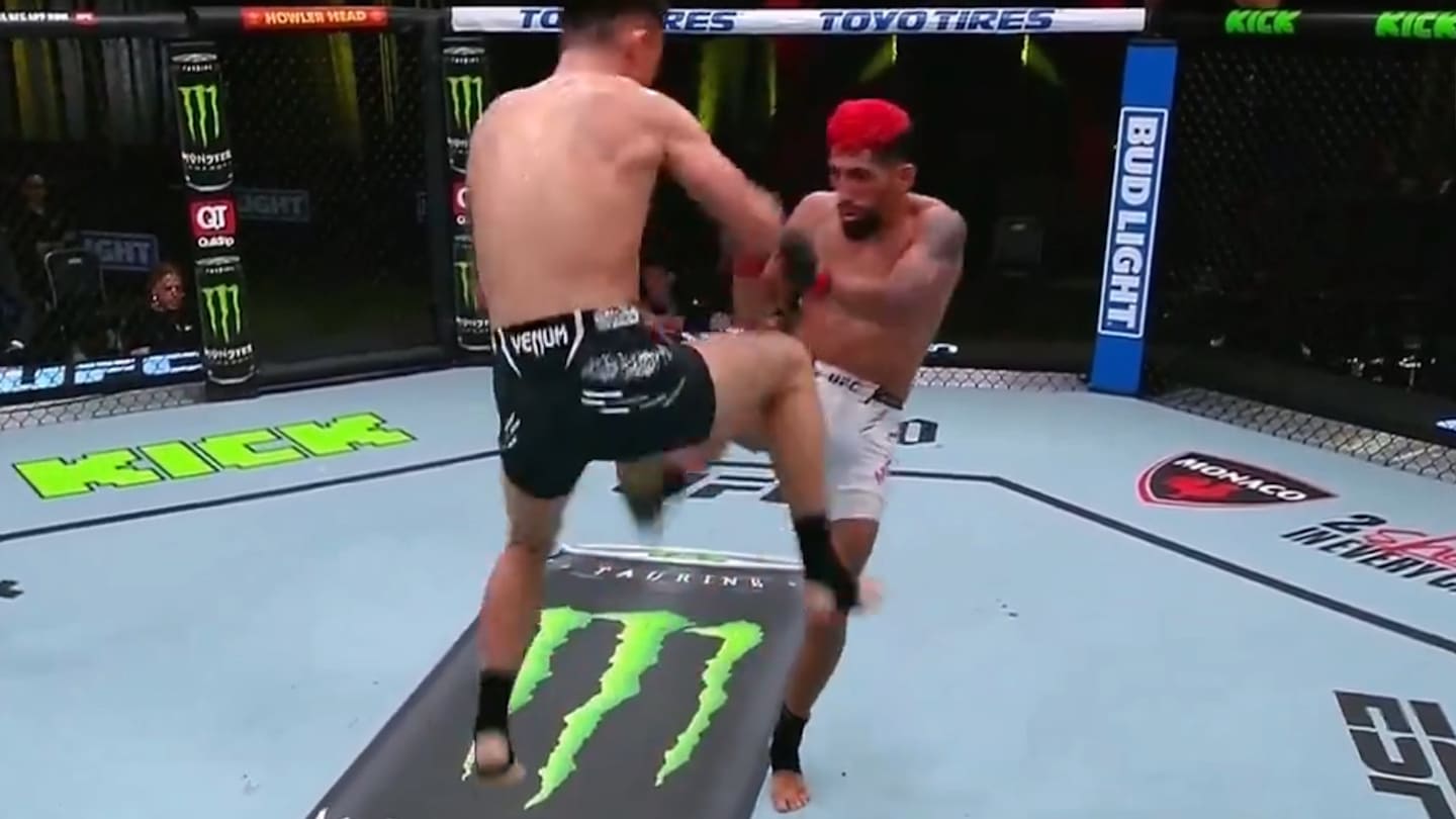 UFC News: Flying Groin Strike Ends Fight Early at UFC Vegas 86 - Sports ...