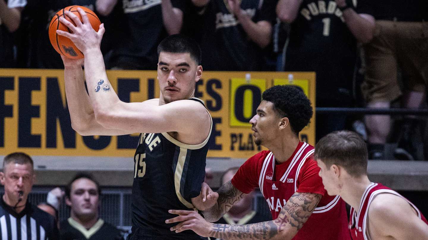 WATCH: Zach Edey Makes 1st Career 3-Point Attempt in Purdue-Indiana ...