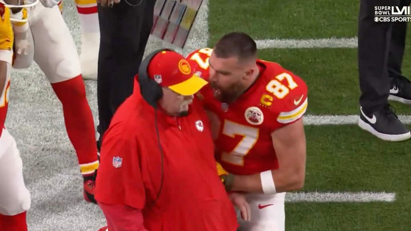 Cameras Caught Travis Kelce Having Heated Moment With Andy Reid After Chiefs Turnover - Sports ...