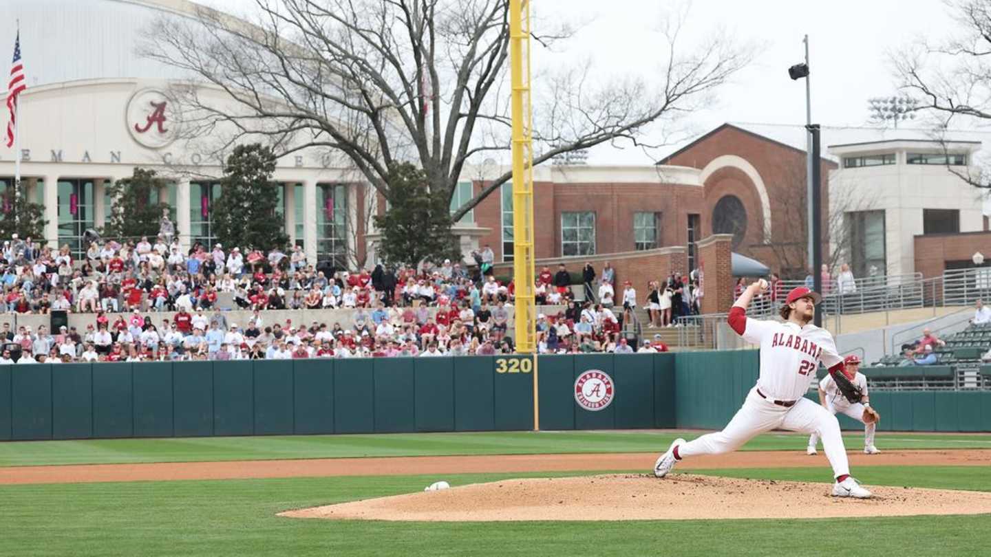 No. 19 Alabama Baseball's Pitching Corps Dominates in Opener - Sports ...