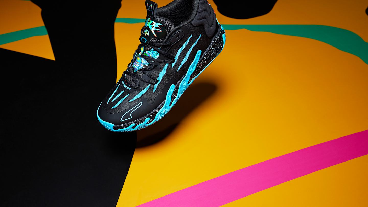 The PUMA MB.03 Gets Hornets-Inspired 'Blue Hive' Colorway - Sports ...