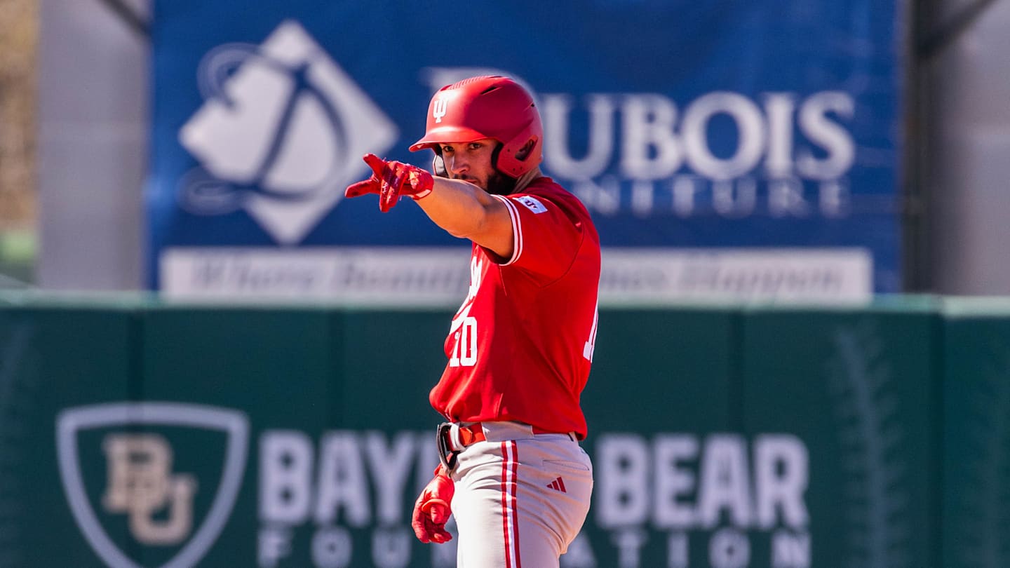 No. 23 Indiana Baseball Sweeps Baylor, Taylor And Colopy Combine For ...