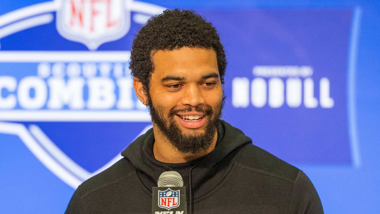 Caleb Williams from the 2024 NFL COmbine - Sports Illustrated Las Vegas ...