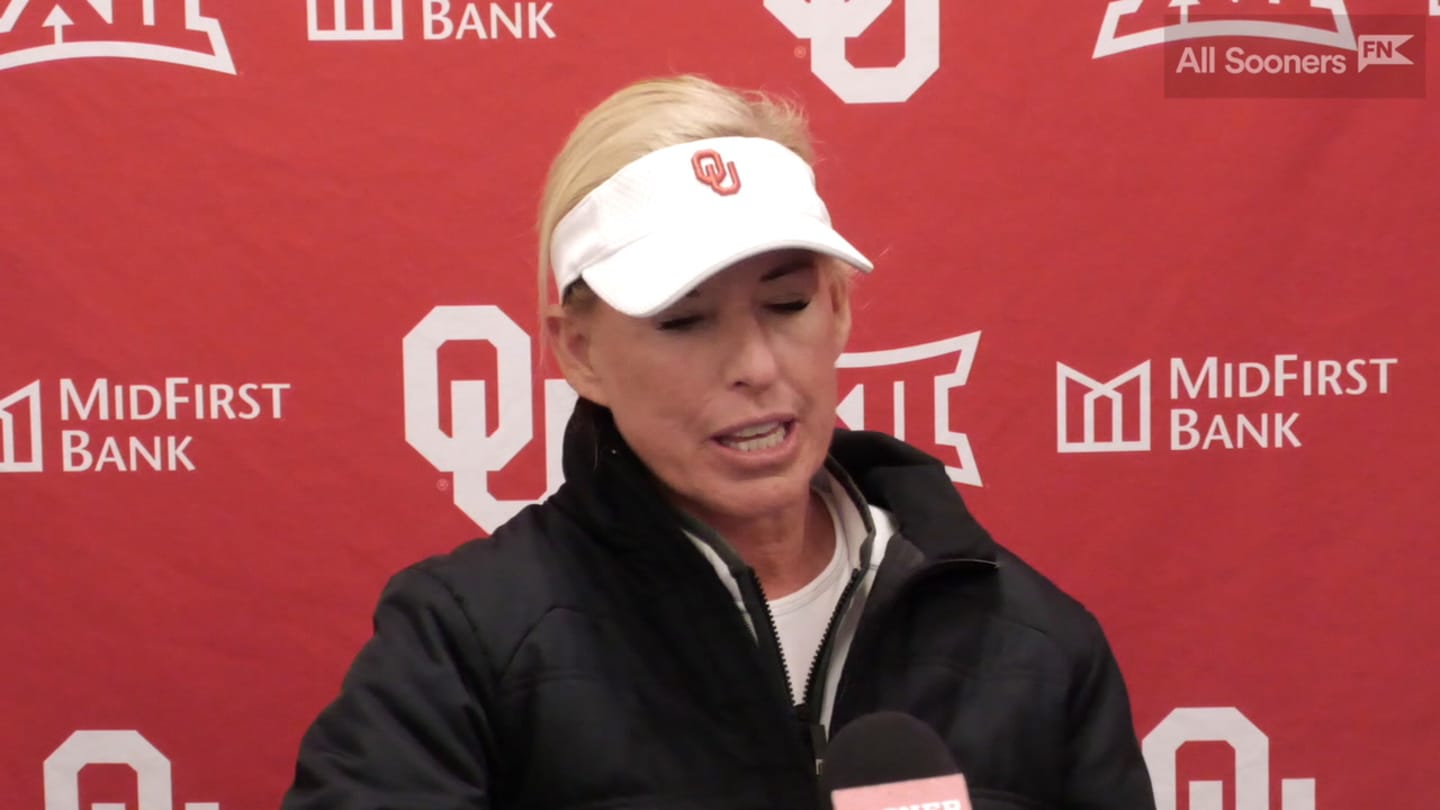 WATCH: Oklahoma Head Coach Patty Gasso, C Kinzie Hansen and INF Alynah ...