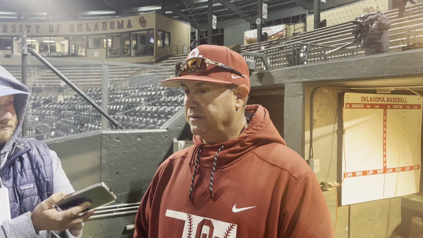 WATCH: Oklahoma HC Skip Johnson Interview After UCF DH - Sports ...