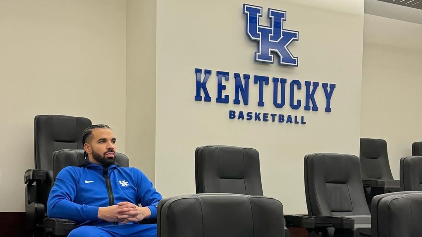 Drake Debuts New Nike Sneakers in Kentucky Wildcats Film Room - Sports ...