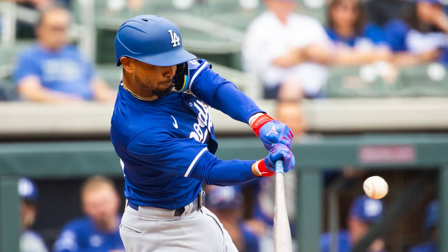 Los Angeles Dodgers Superstar Mookie Betts Hits MLB's 1st Home Run of ...