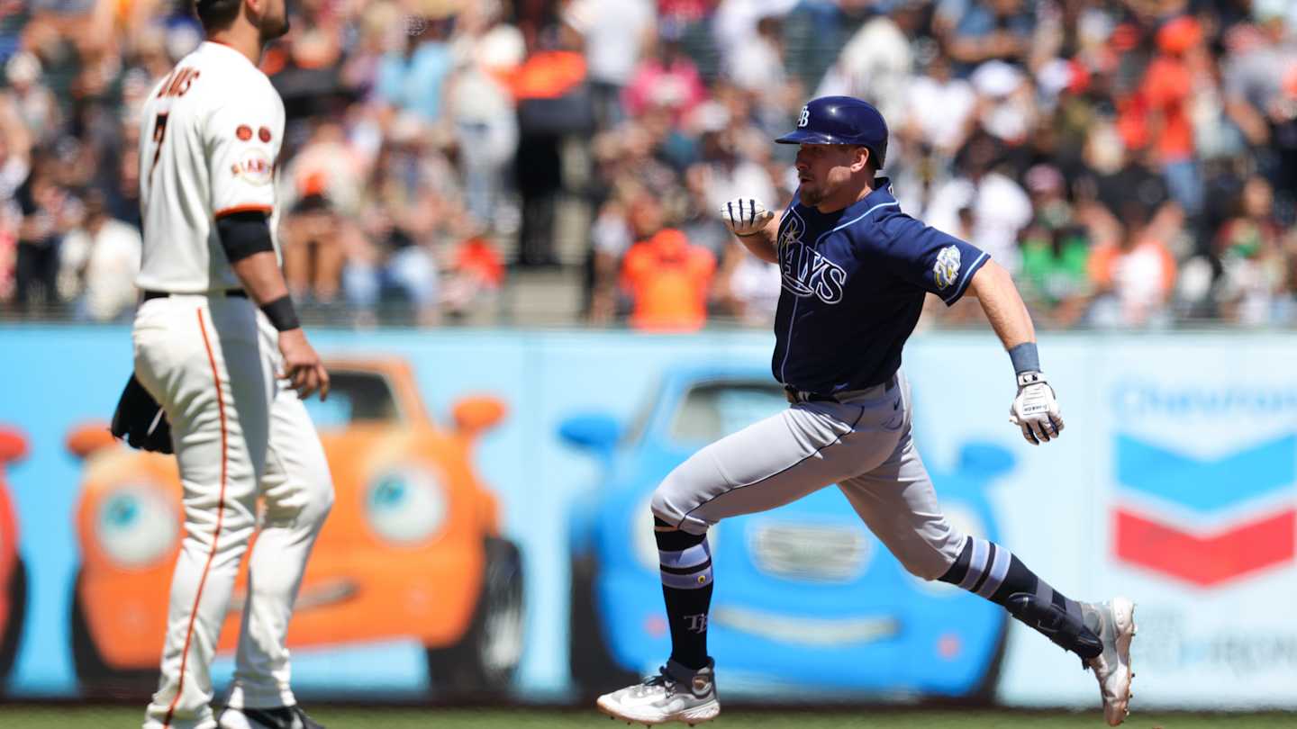 Bizarre Bounce Helps Tampa Bay Rays' Luke Raley Hit Viral Inside-the ...