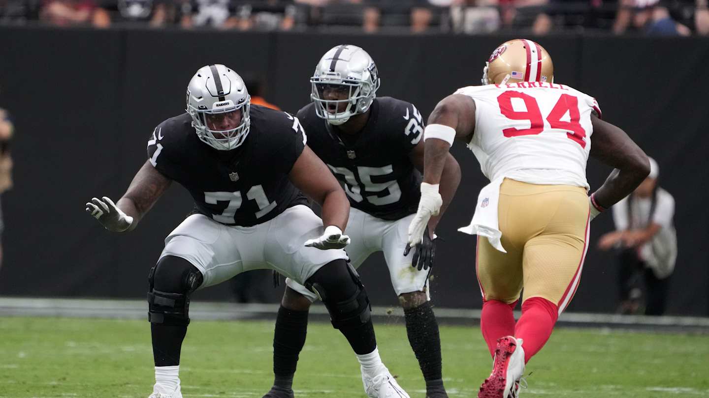 Las Vegas Raiders Offensive Line Getting Reps Against 3x DPOY - Sports ...
