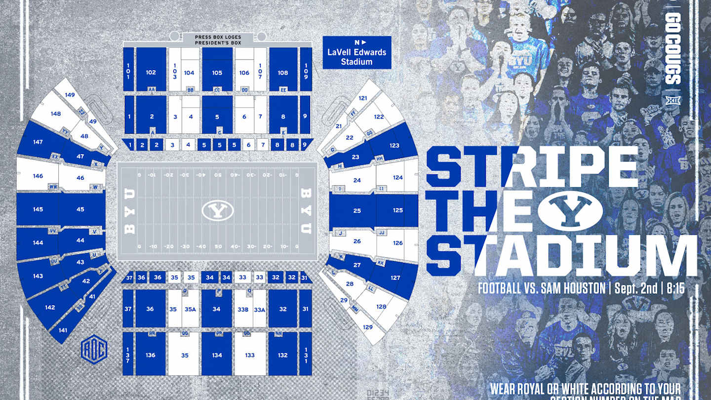 BYU Wants Fans to Stripe the Stadium Against Sam Houston State - BYU ...