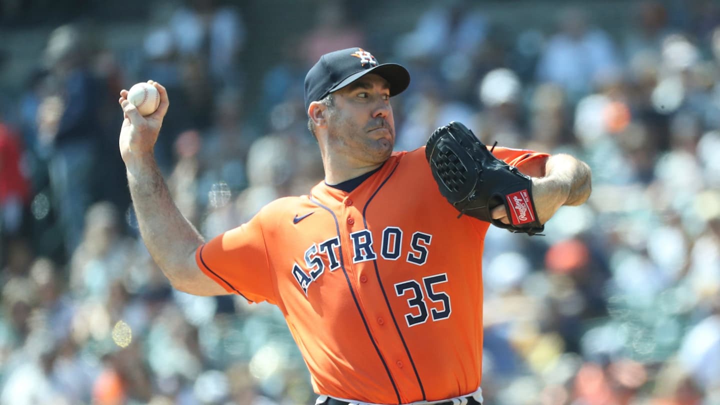 Houston Astros' Justin Verlander Becomes 1st Player to Reach 100 Wins at Comerica Park - Fastball