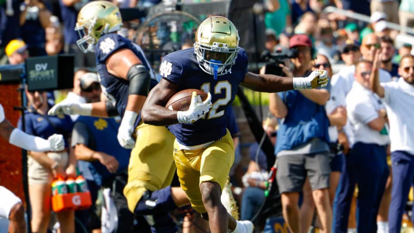 Notre Dame Running Back Jeremiyah Love Is Ready To Show What He Has Learned - Sports Illustrated ...