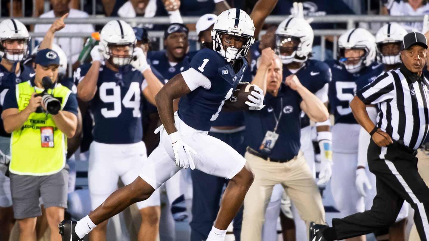 Penn State Wide Receiver KeAndre Lambert-Smith Catches Two Touchdown ...