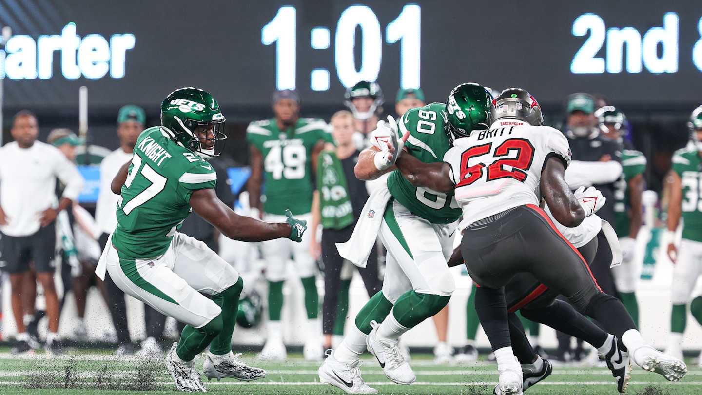 Jets' Starting Front Five Finally Practicing Together - Sports ...