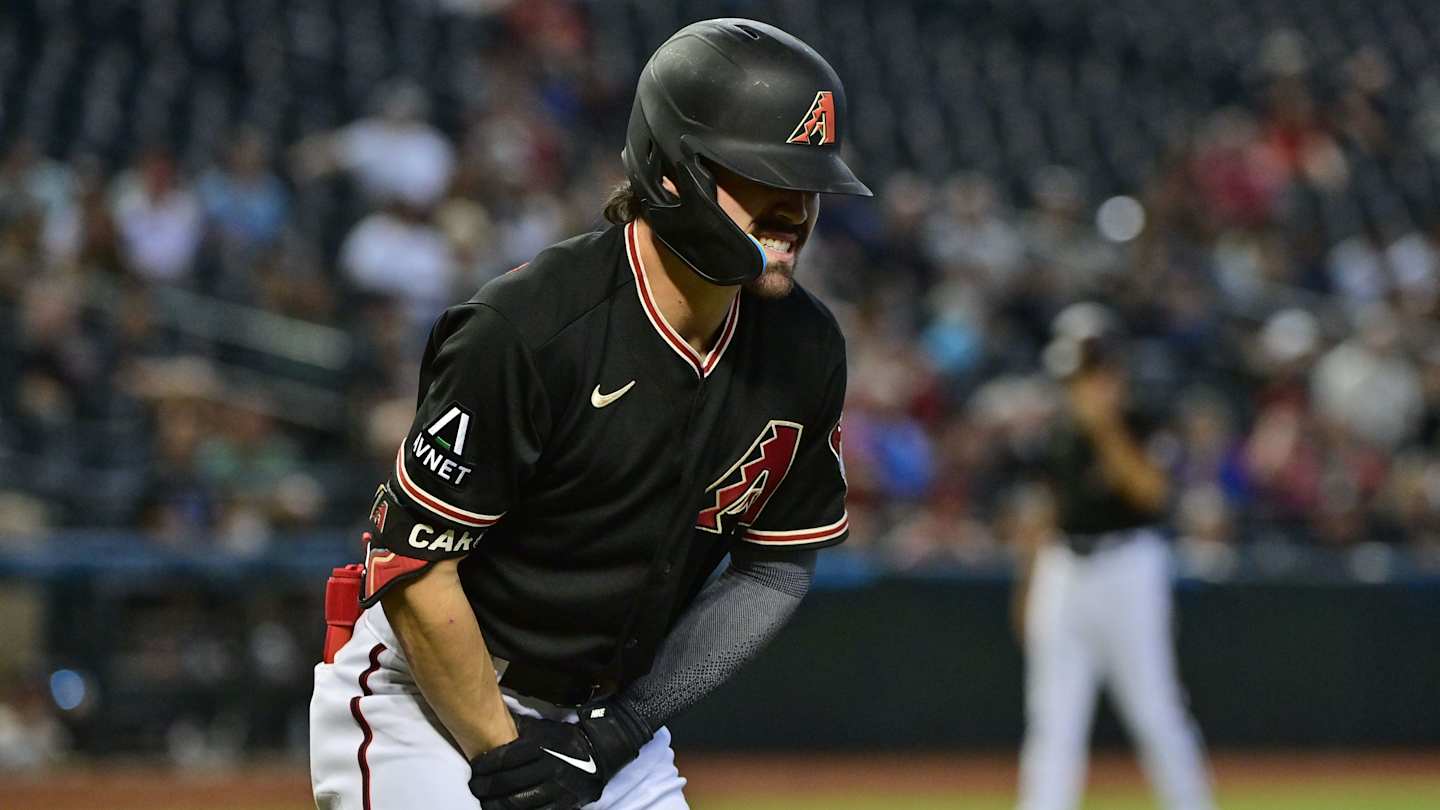 Arizona Diamondbacks Rookie Sensation Corbin Carroll Hit By Pitch ...