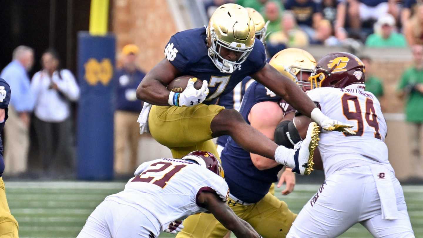 Notre Dame's Audric Estime Is Out To Prove He Is The Best Running Back ...