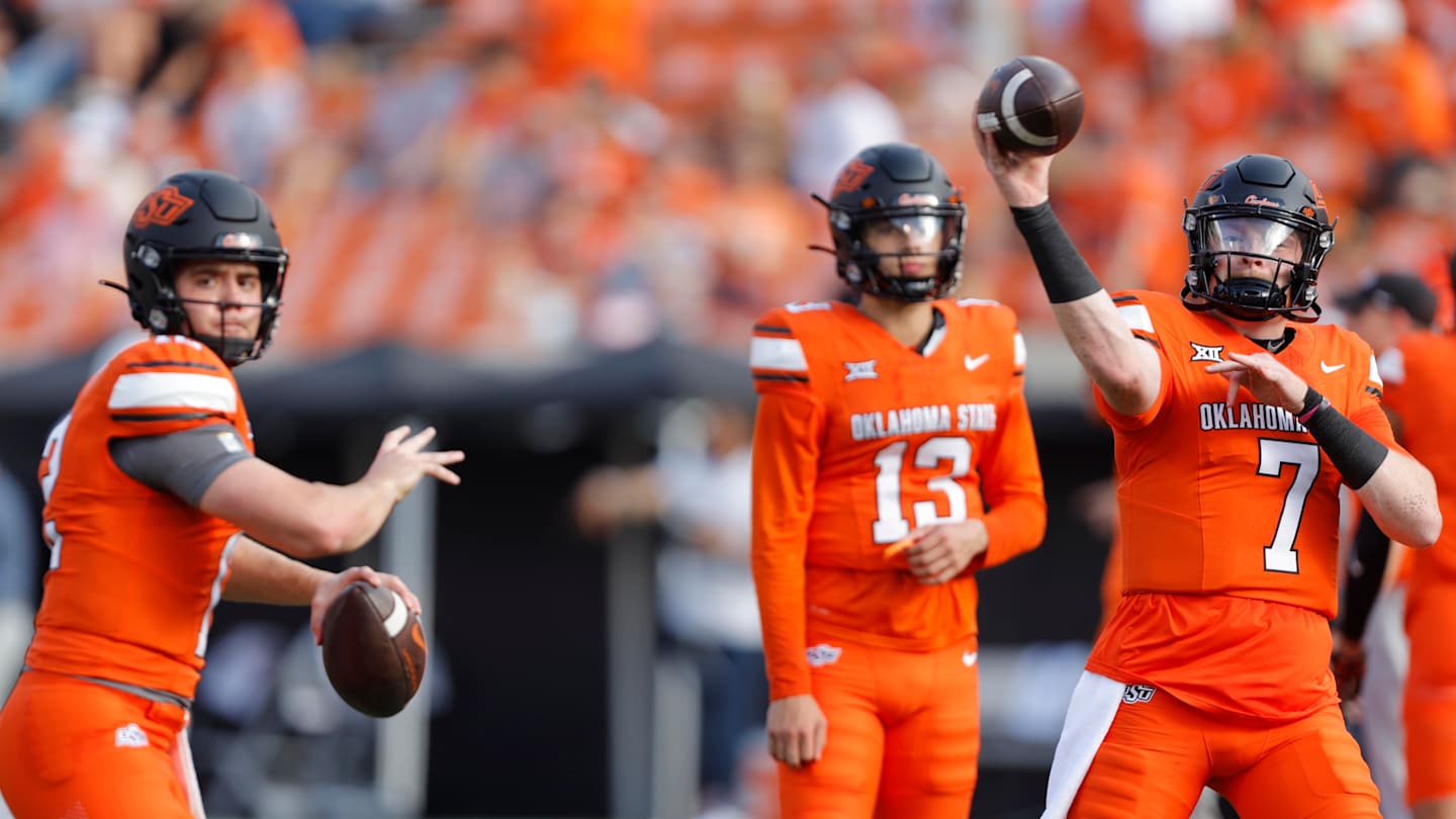 Breaking: Oklahoma State Names Starting Quarterback Against Iowa State ...