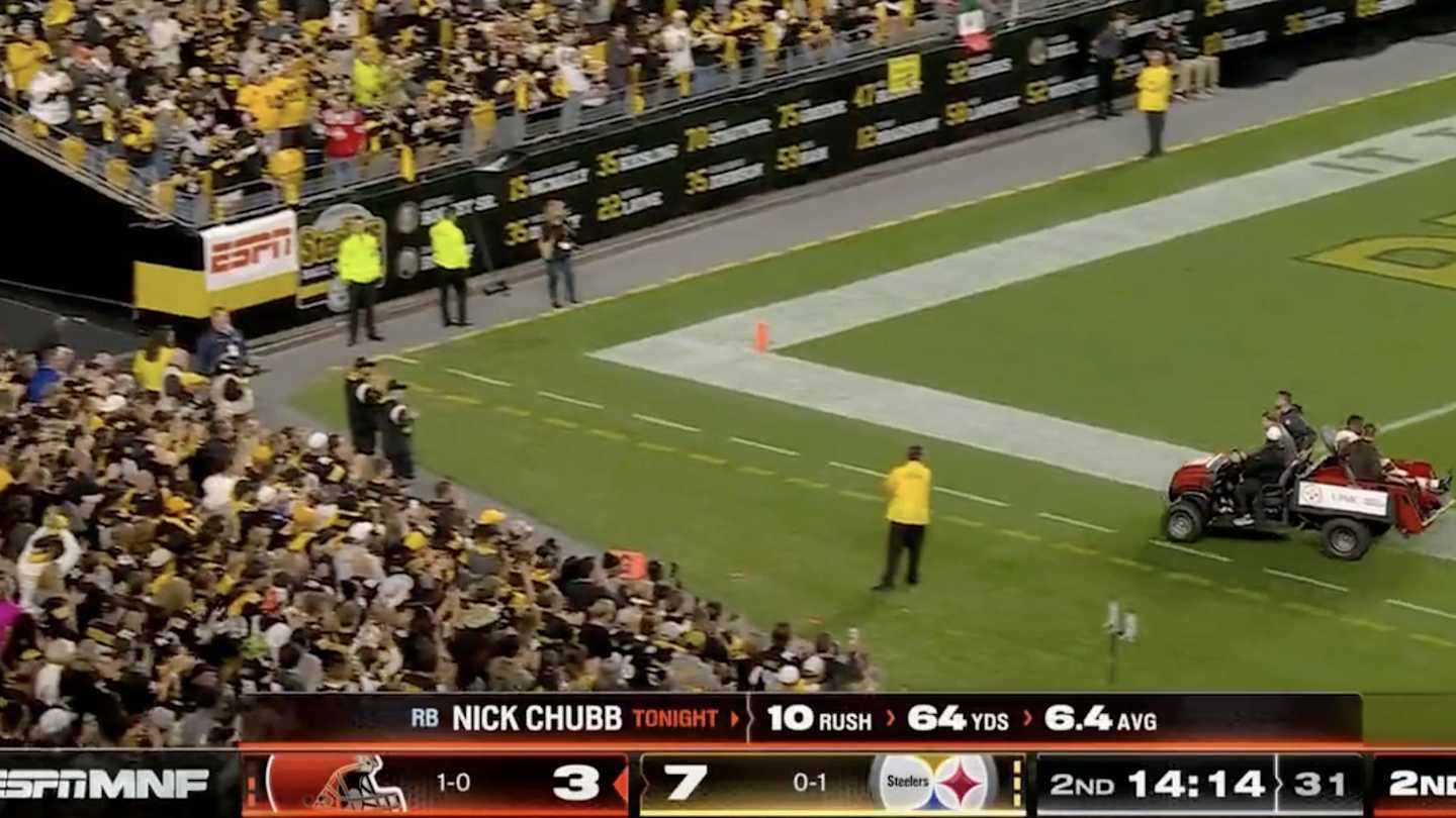 Steelers Fans' Classy Gesture to Browns RB Nick Chubb After His ...