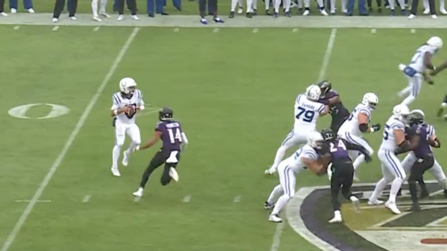 Ravens Safety Gets Three Sacks in One Half As Colts Kept Refusing To ...