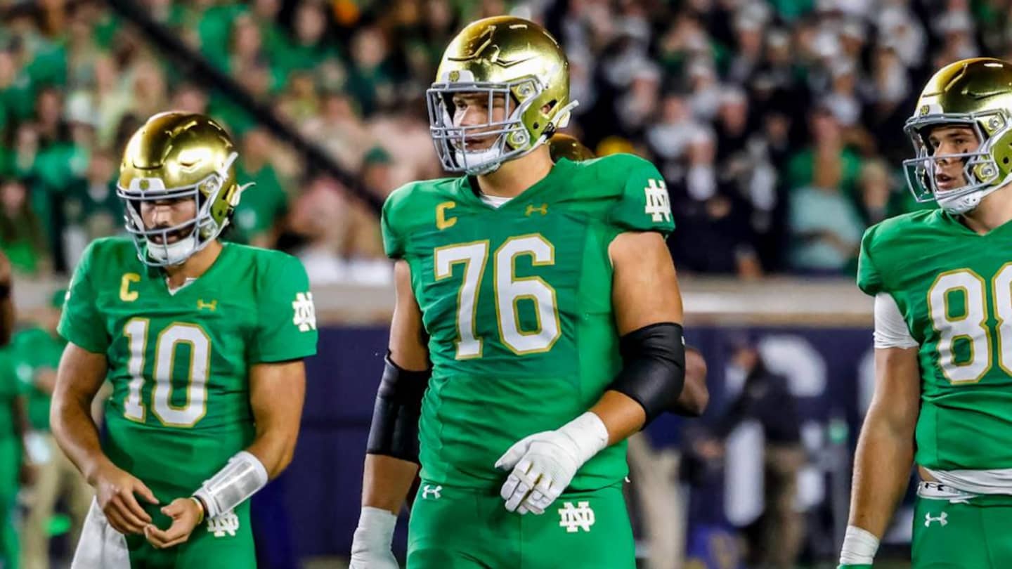 Notre Dame Tackle Joe Alt Earns Walter Camp All-American Honors ...