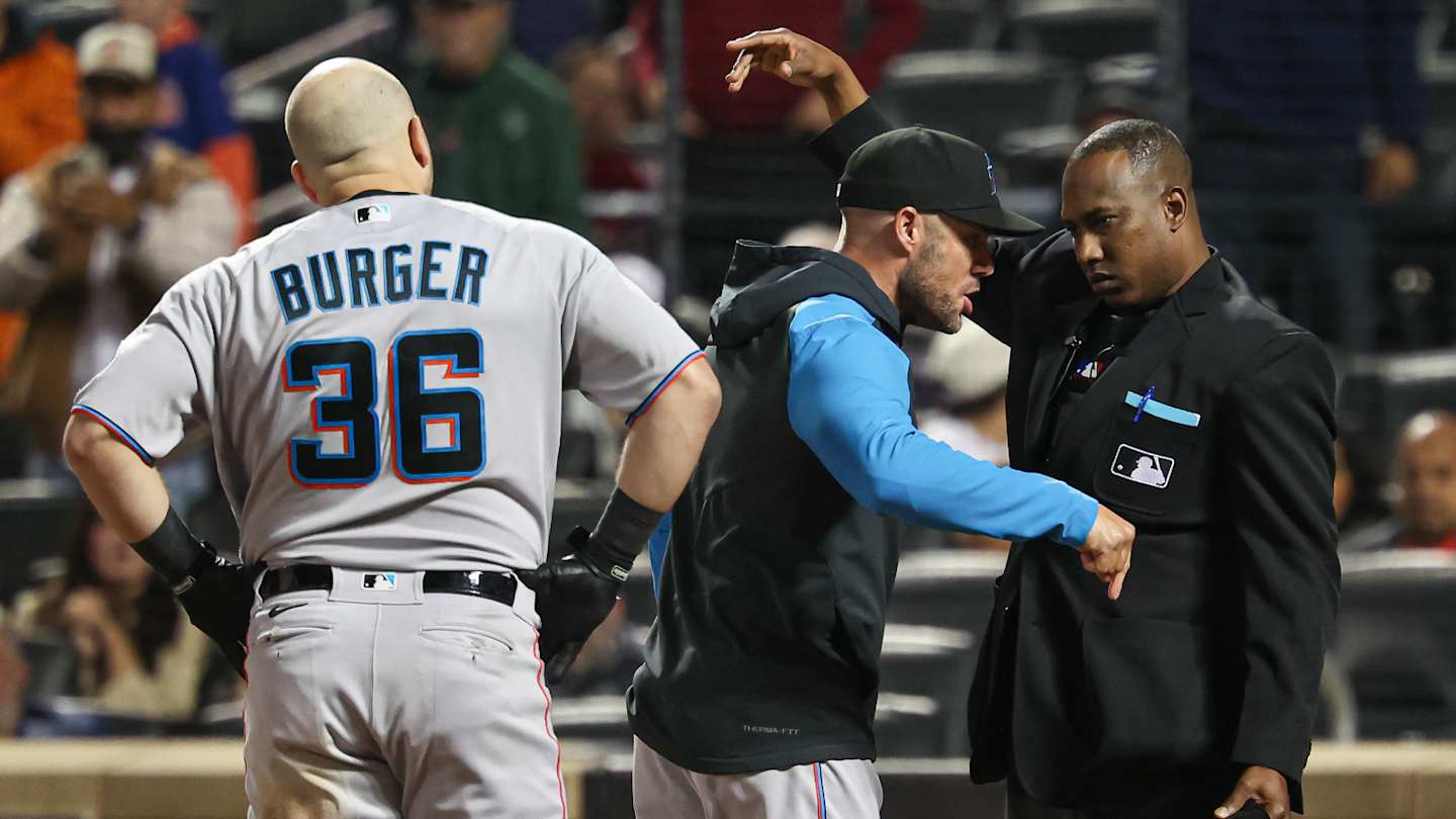 Marlins’ Skip Schumacher Lost It On Umps After Another Brutal Weather ...