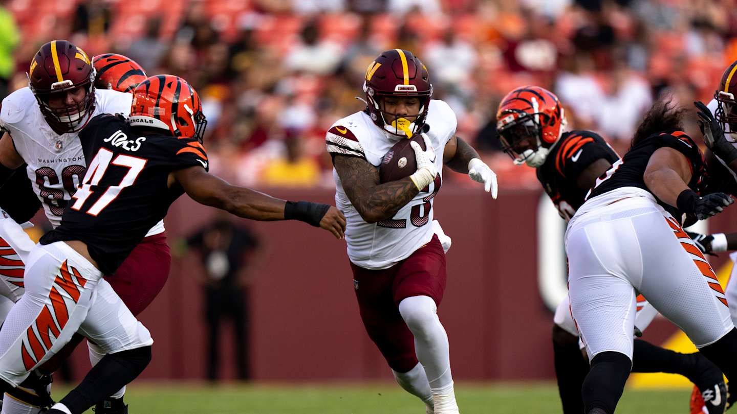 WATCH: Washington Commanders Rookie RB Chris Rodriguez Jr. Scores First ...