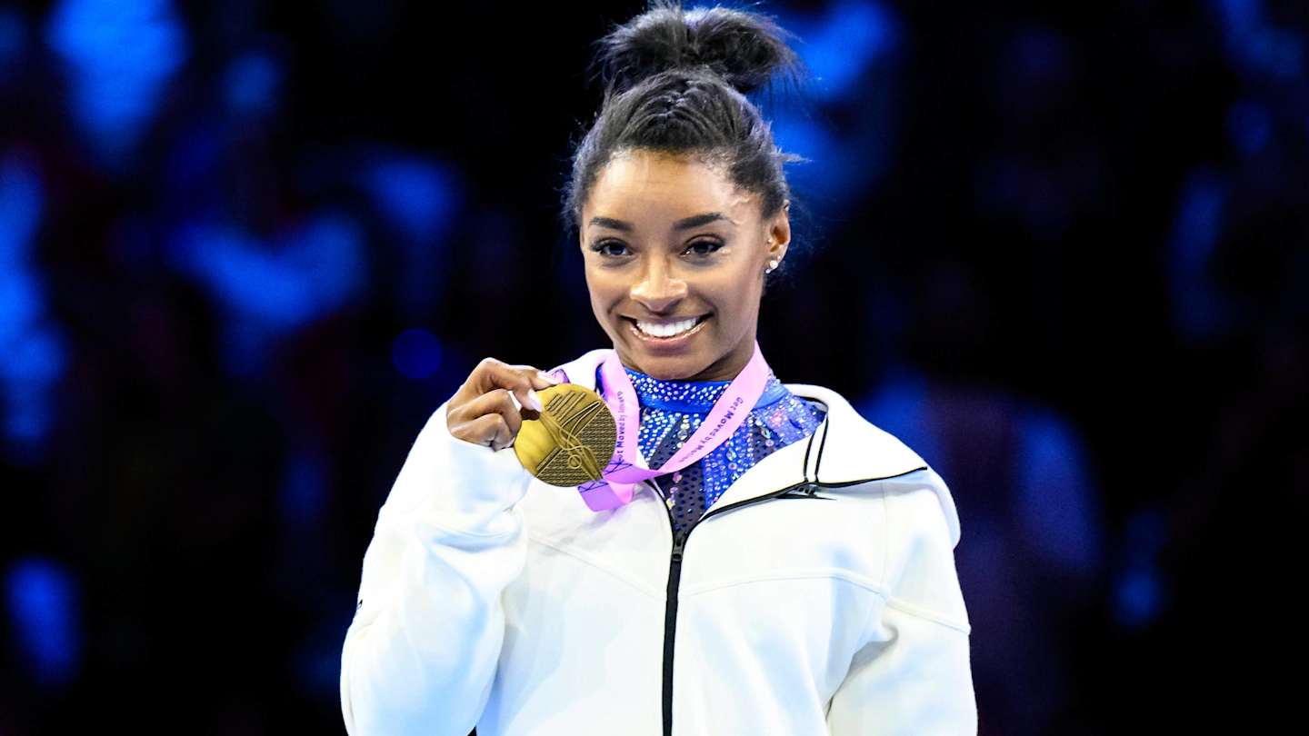 Simone Biles Wins All-Around Title at Worlds to Become History’s Most ...