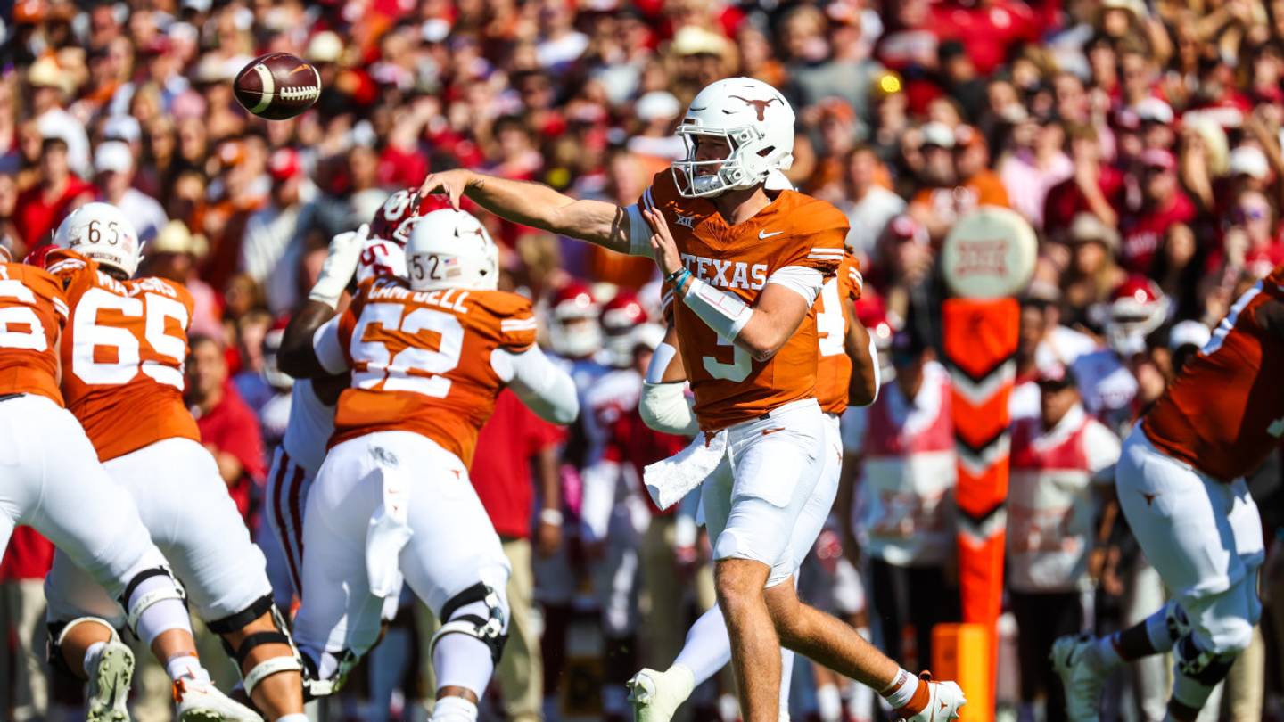 Analyzing Texas Longhorns QB Quinn Ewers's Performance vs Oklahoma ...