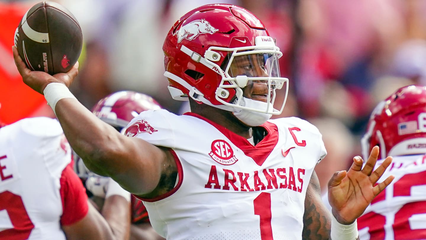 WATCH: Razorbacks quarterback KJ Jefferson, wide receiver Andrew ...