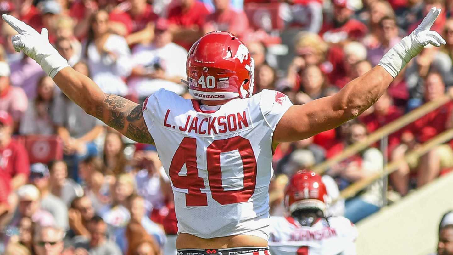 Historic day lands Razorbacks' defensive lineman Landon Jackson honors ...