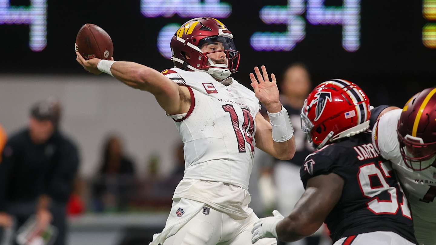 Washington Commanders QB Sam Howell Strong in 1st Half vs. Atlanta ...