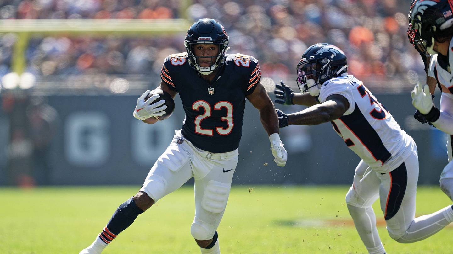 Chicago Bears running back Roschon Johnson ready to return - Sports ...