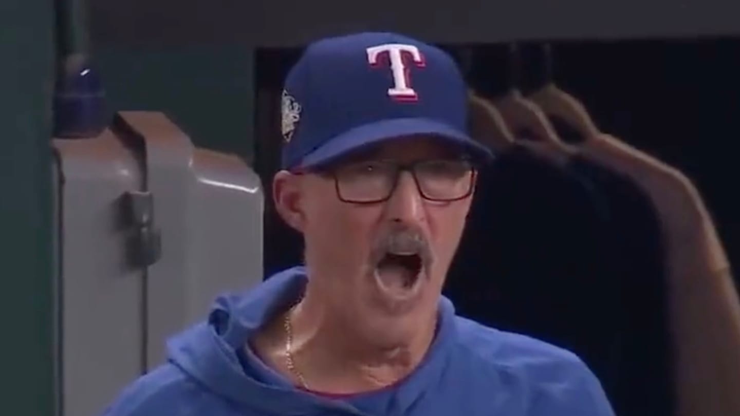 Cameras Caught Rangers Pitching Coach Cursing at Arizona Player After ...