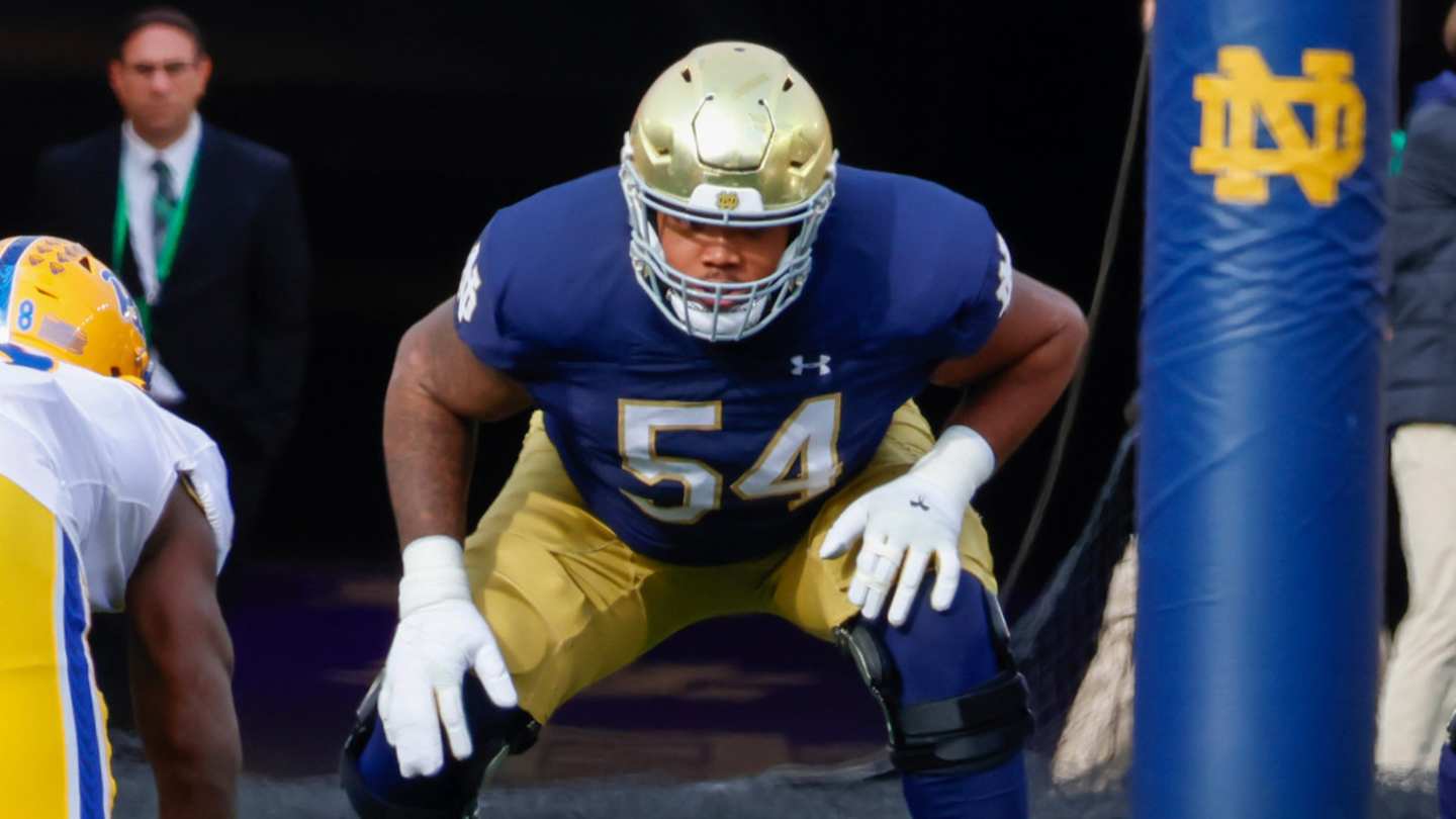 Notre Dame Lineman Blake Fisher Has A Lot To Gain At The NFL Scouting ...