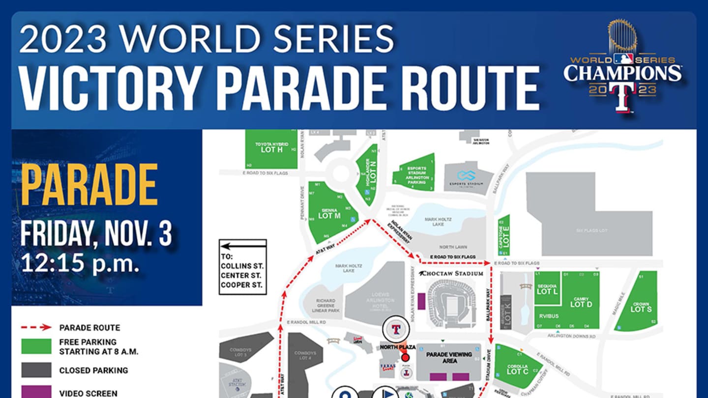 Updated Texas Rangers World Series Victory Parade Info for Friday ...