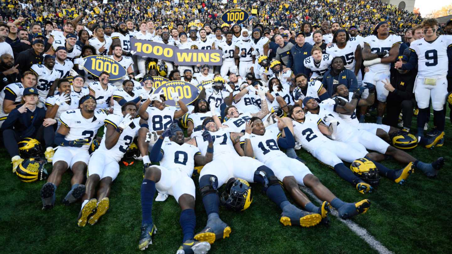 Michigan Becomes First College Football Program to 1,000 All-Time Wins ...