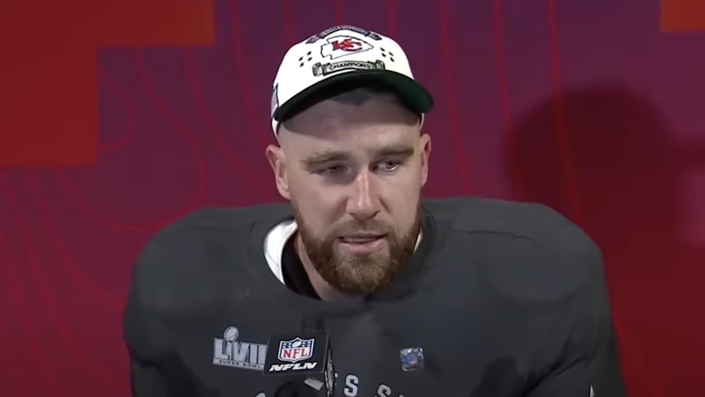 Travis Kelce Tearing Up After Beating His Brother, Jason Kelce, in Super Bowl Goes Viral Again ...