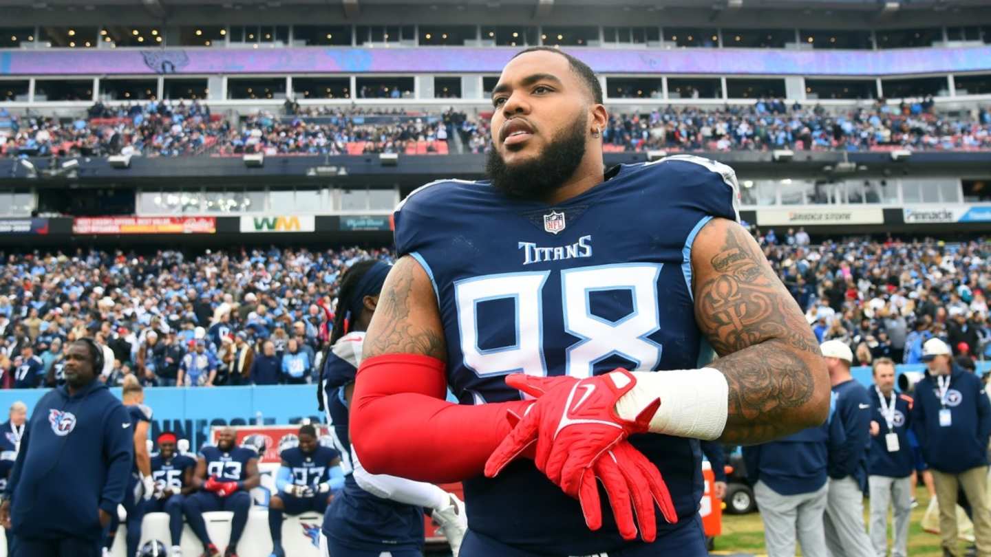 WATCH: Titans DL Jeffery Simmons Delivers Huge Hit For Third Down Stop ...
