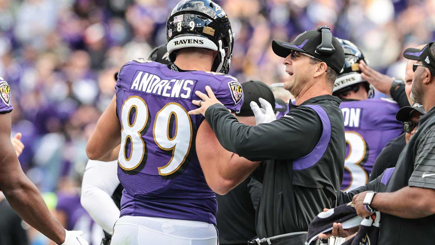Ravens’ John Harbaugh Says TE Mark Andrews Could Return From Ankle ...