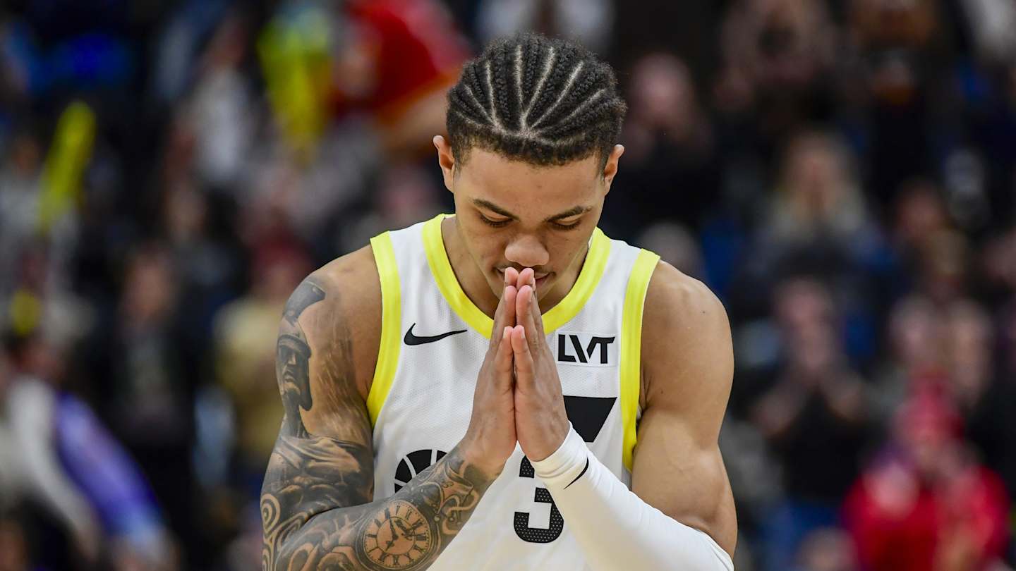 Utah Jazz G Keyonte George Exits Knicks Game with Foot Injury - Inside ...