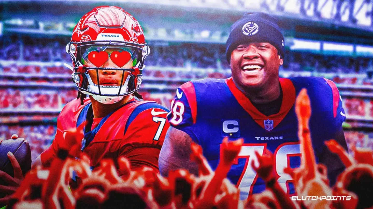 Houston Texans' Laremy Tunsil Gives C.J. Stroud A Fighting Chance vs. Myles Garrett And ...