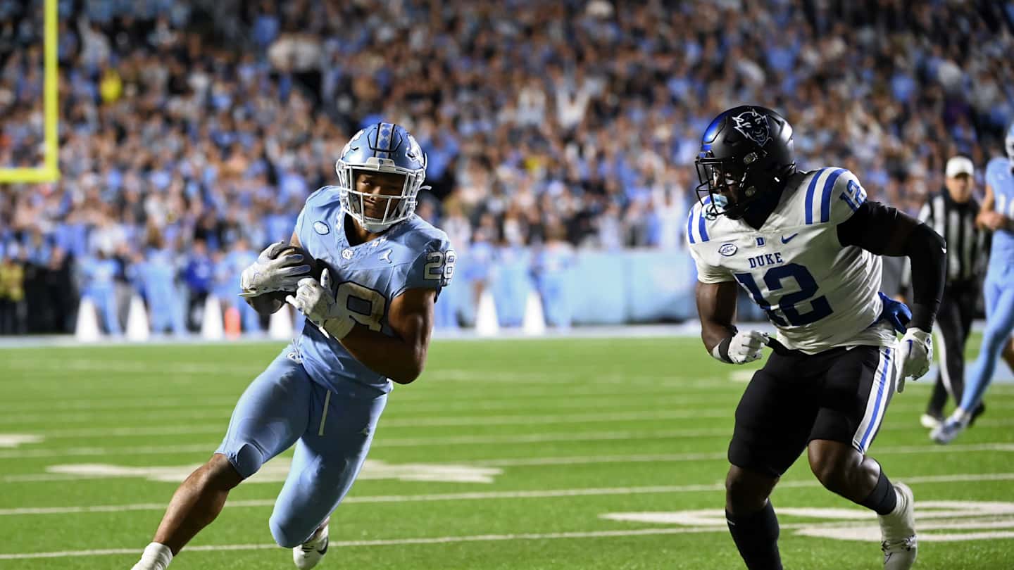UNC Football Star Omarion Hampton Comes Up Empty at Awards Show ...